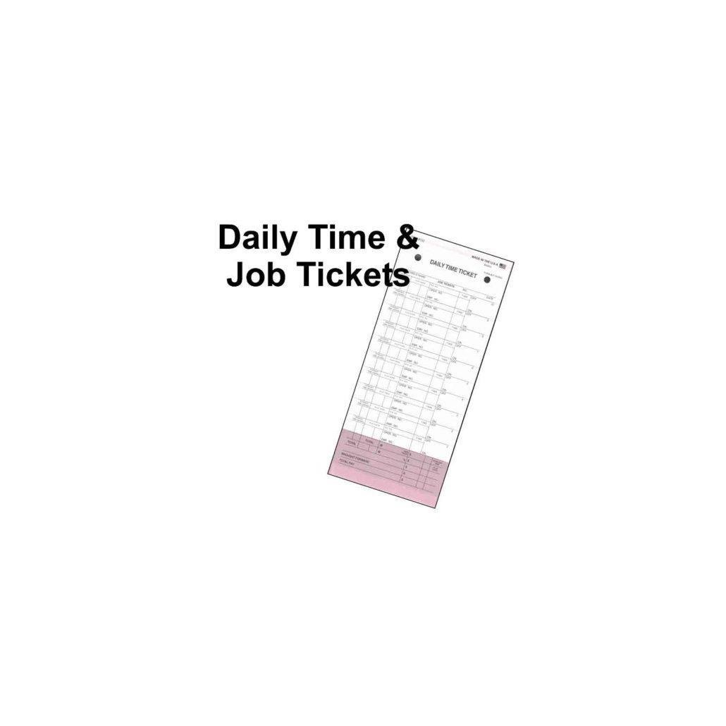 Daily Time and Job Tickets-Box – Car dealer supplies | Massachusetts ...